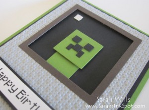 Punch Art meets the Minecraft Creeper… – Sarahs Ink Spot