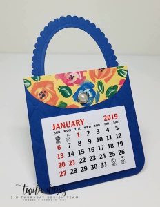 3-D Thursday is here with a cute Mini Calendar Purse! – Sarahs Ink Spot