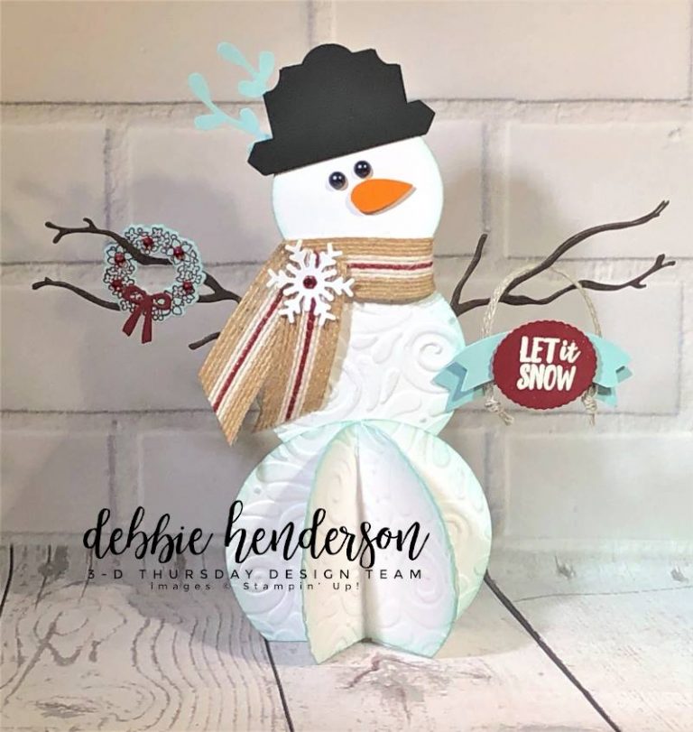 3-D Thursday is here with the most ADORABLE Snowman Table Centerpiece ...